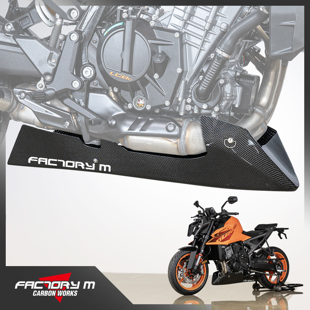 CARBON FIBER BELLY PAN FOR KTM 990 DUKE – Factory M Carbon Works