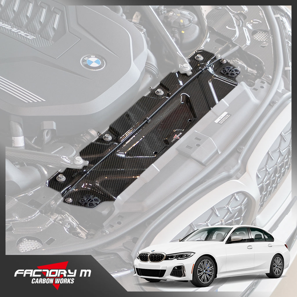 [FACTORY M] BMW G-Series B58/B48 100% Carbon Fiber Radiator Shroud Cov ...