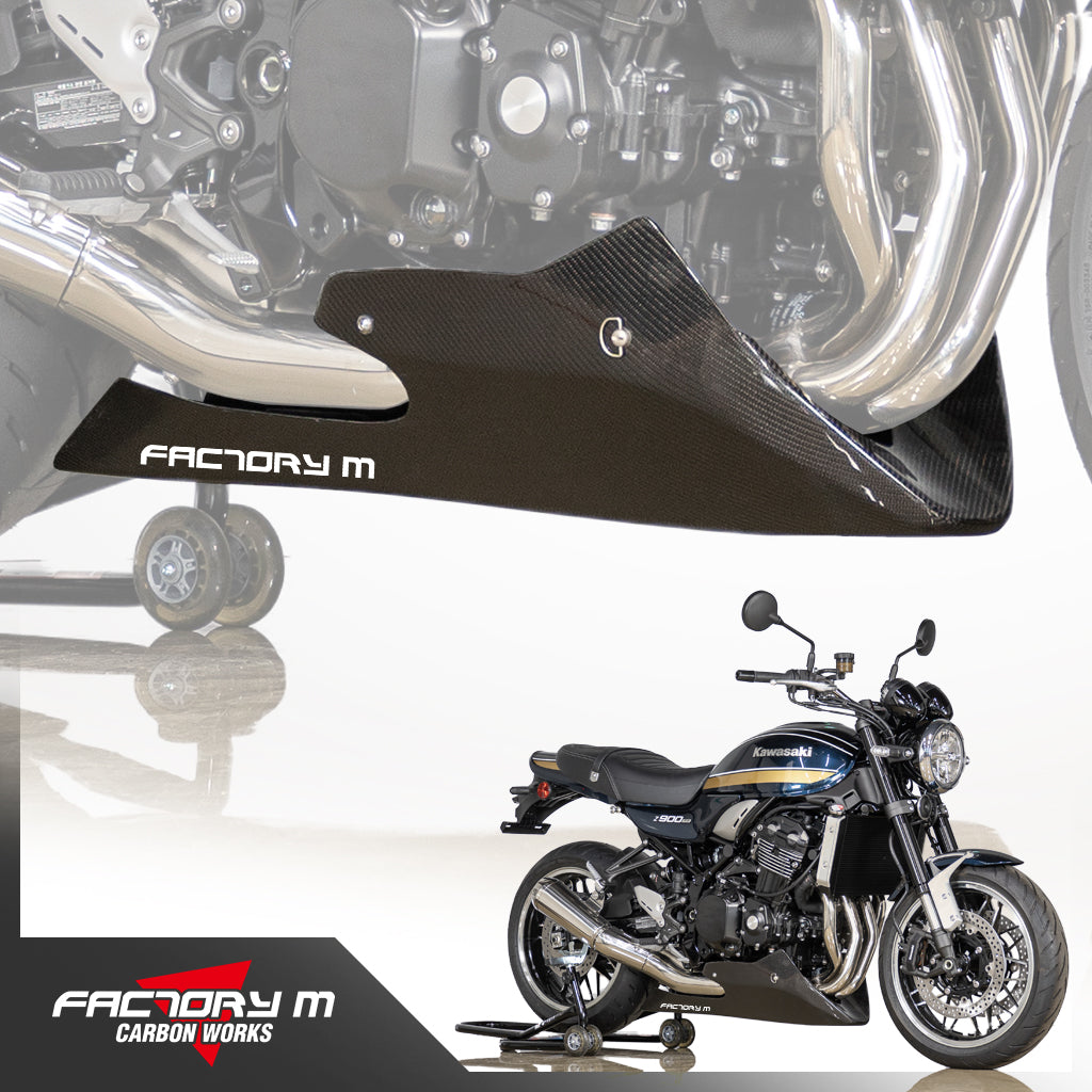 [FACTORY M] Carbon Fiber Belly Pan for Kawasaki Z900RS – Factory M ...